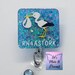 Personalized Stork Retractable Badge Reel - Etsy