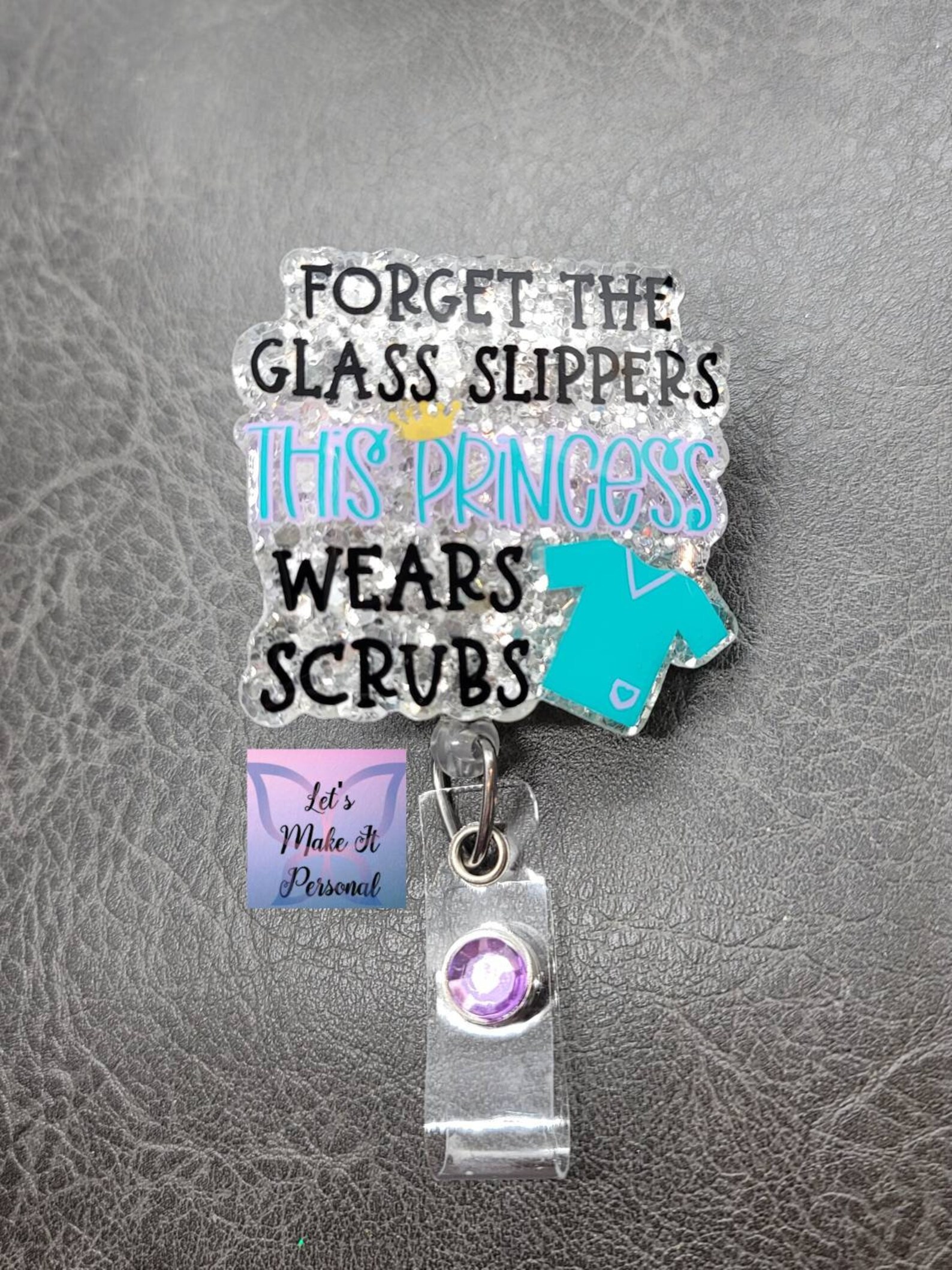 This Princess Wears Scrubs Retractable Badge Reel - Etsy
