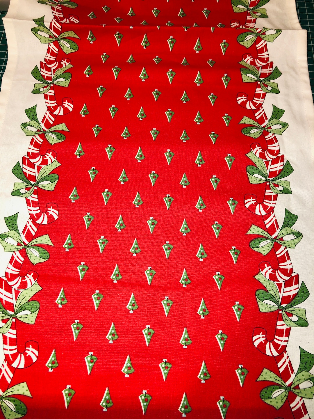 MODA 100% Cotton Toweling Fabric Retro Looking Candy Cane - 920-171 ...