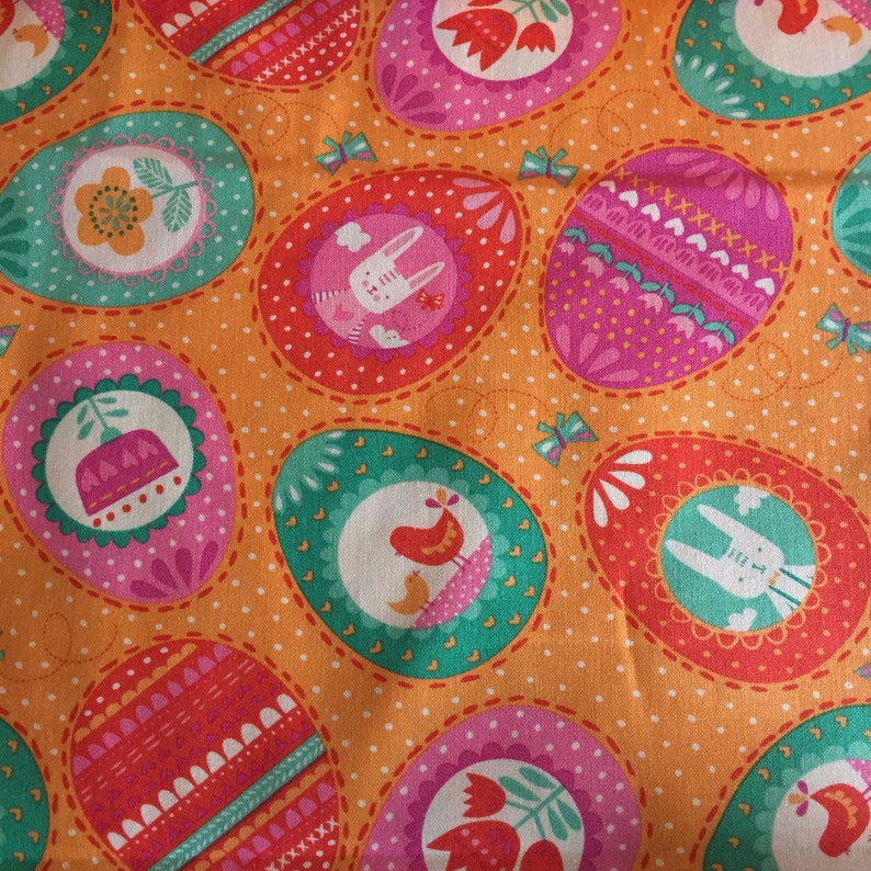 MODA Spring Bunny Fun 100% cotton fabric by the yard Easter | Etsy