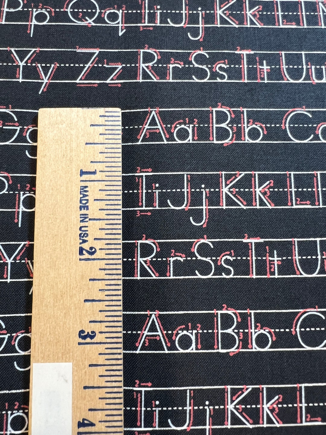 MODA Back to School 100% Cotton Fabric by the Yard 36 X 44 Blackboard ...