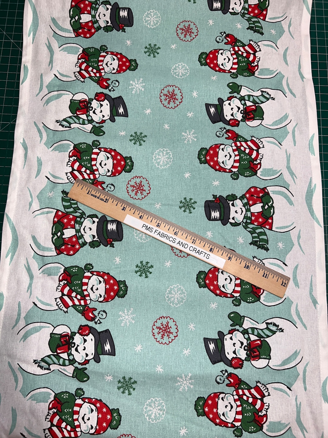 MODA 100% Cotton Toweling Fabric Holiday Snowman Snowflake 920 309 - 16 ...