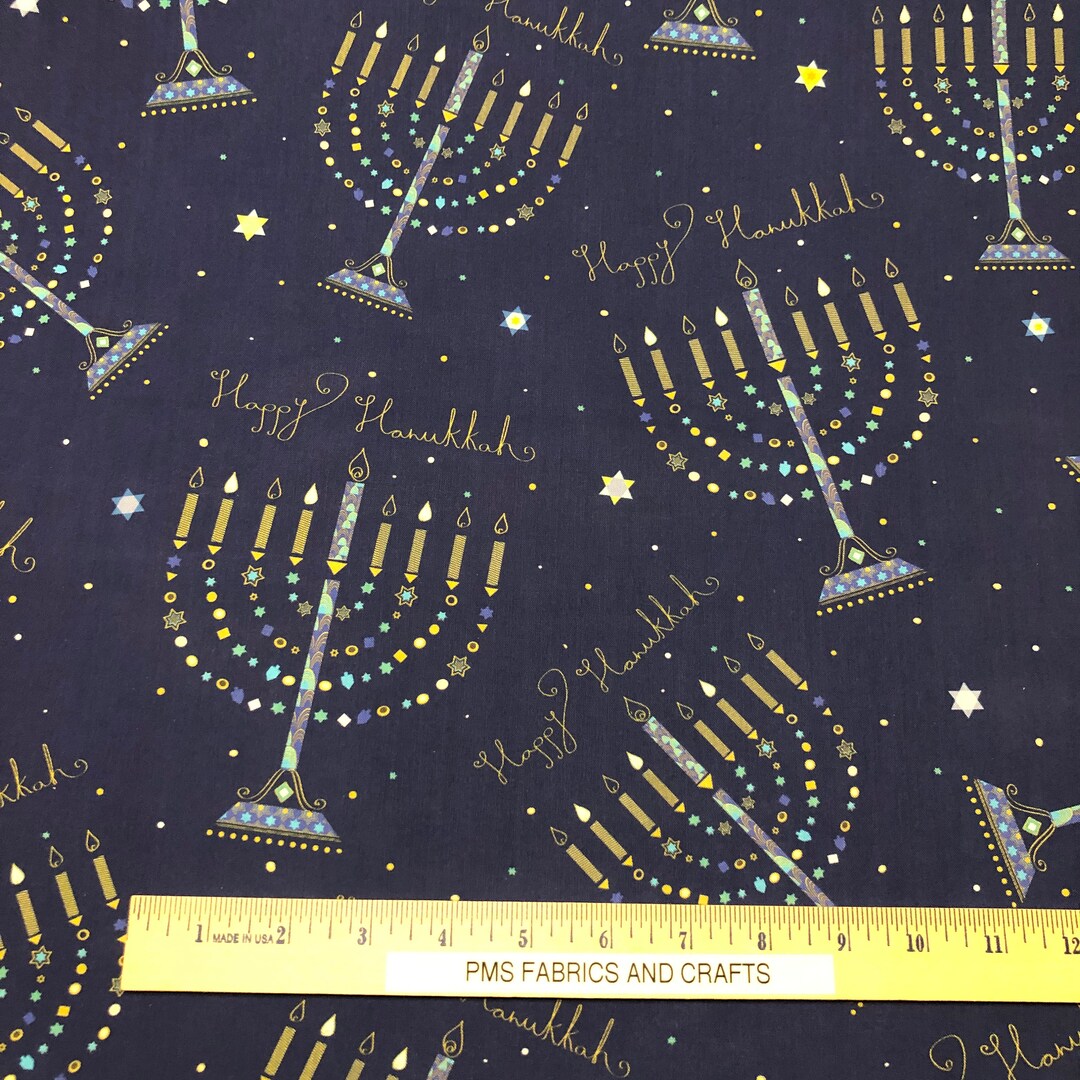QT 100% Medium Weight Cotton Fabric by the Yard - Jewish Theme ...