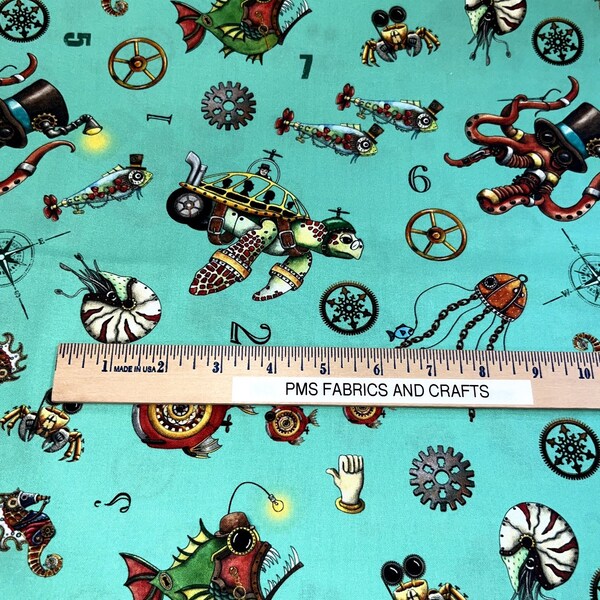 Steampunk Fabric - Etsy