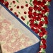 MODA 100% Light Weight Cotton Toweling Fabric Retro Looking Very Cherry ...
