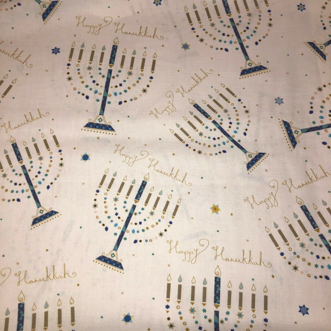 QT 100% Medium Weight Cotton Fabric by the Yard - Jewish Theme ...