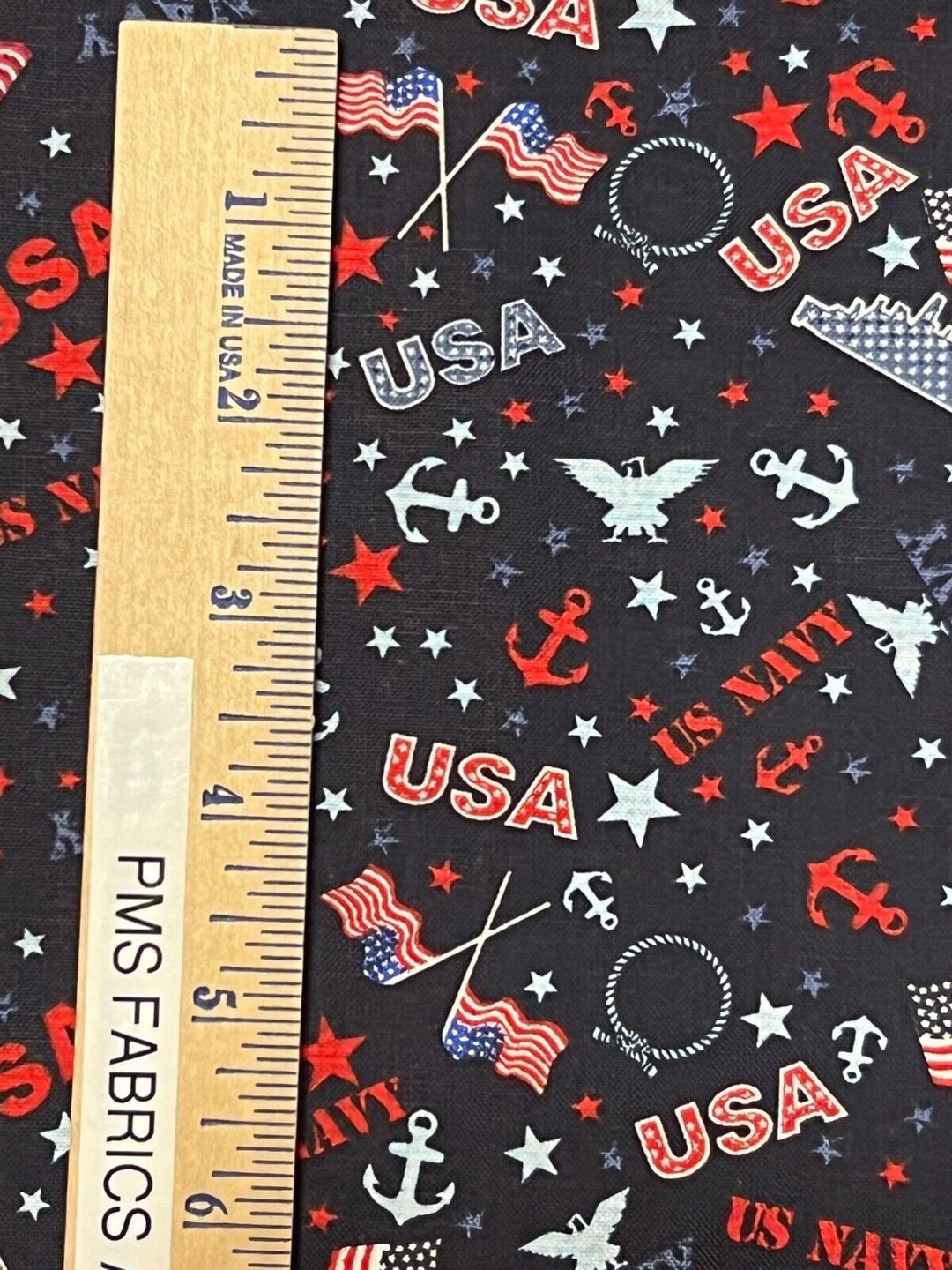 MDG United States Military US Navy 100% Med Cotton Fabric by the Yard ...