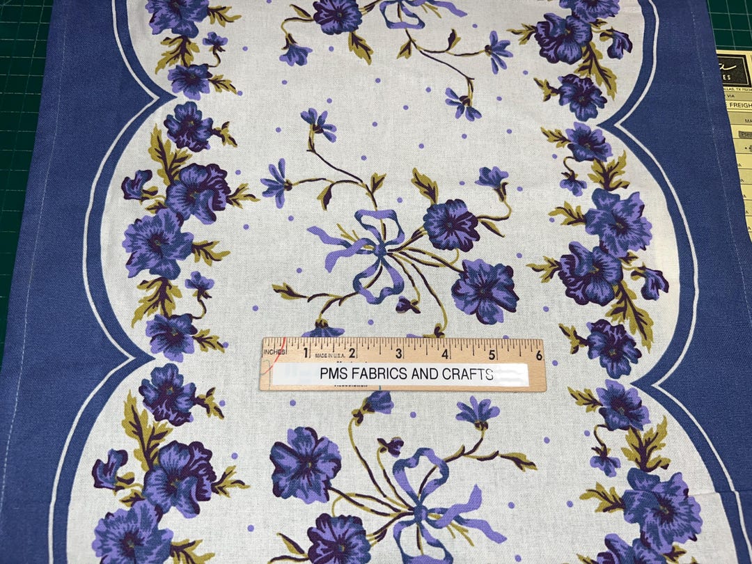 MODA 100% Cotton Toweling Fabric Spring Floral Pansy Images 920-320 ...