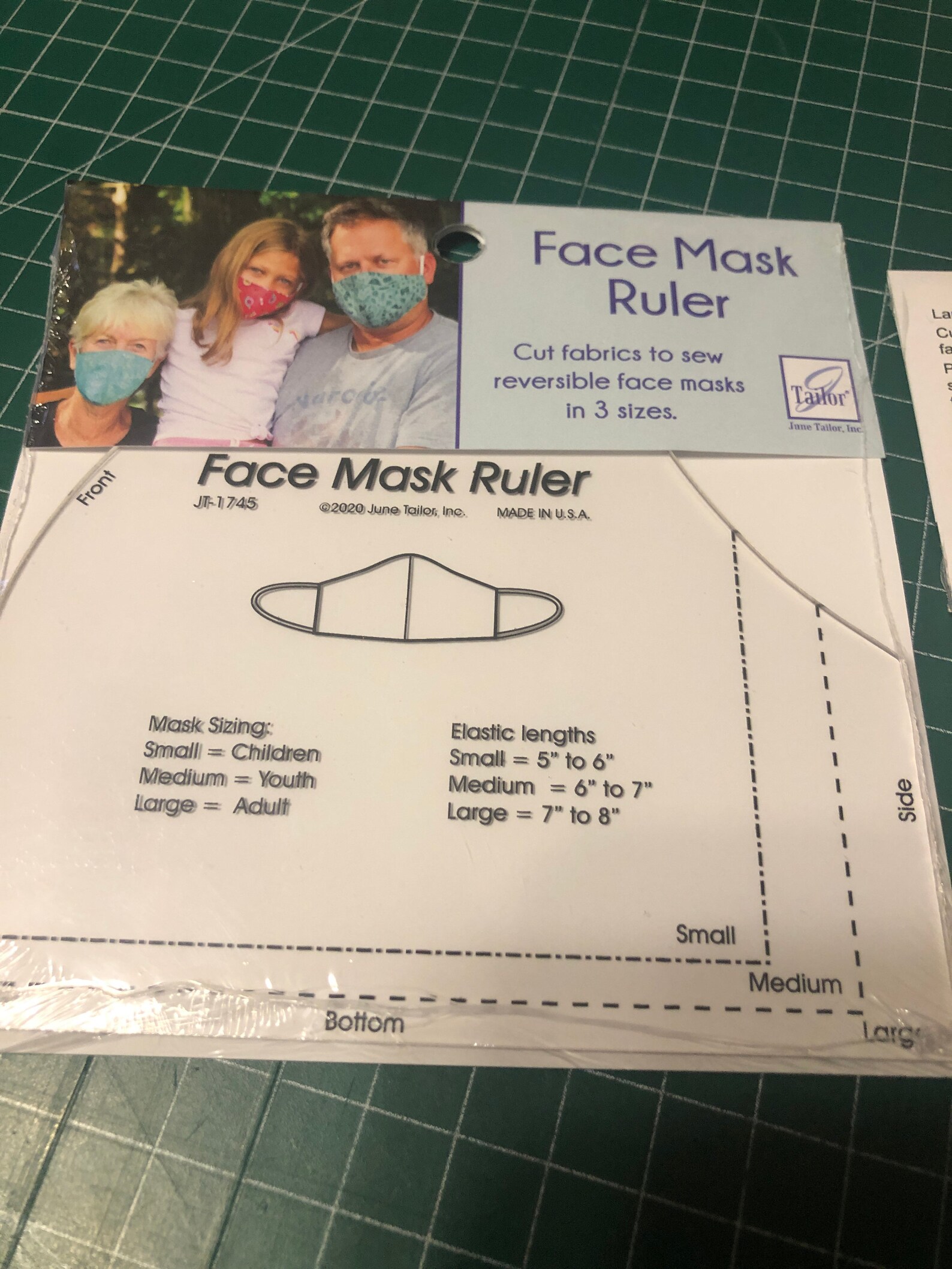 June Taylor Mask Template & Face Mask Interfacing (1 Yard X 20 ...
