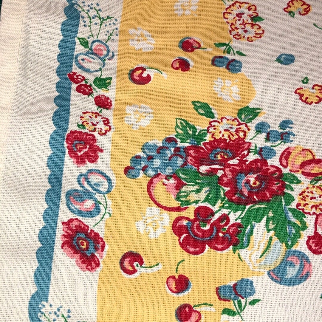 MODA 100% Cotton Toweling Fabric Granny's Garden - 920-120 - 16 in Wide ...