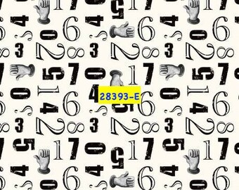 Numbers Cotton Fabric - Etsy