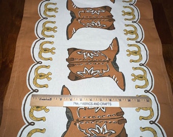 MODA 100% Cotton Toweling Fabric Western Country Flowers 920-302 16 in ...