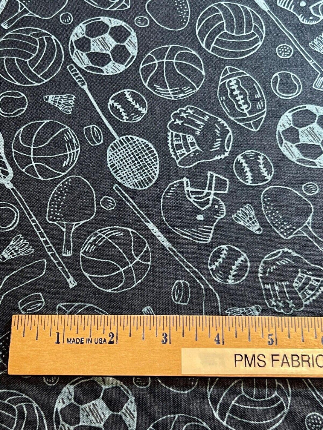 MODA All Star Sports 100% Cotton Fabric by the Yard 36 X 44 - Pennant ...