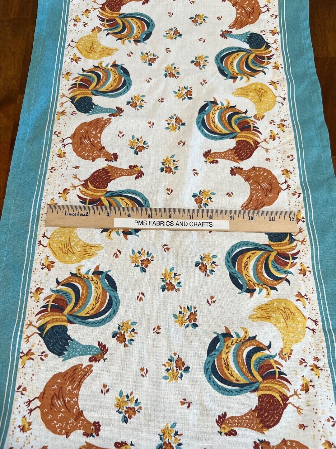 MODA 100% Cotton Toweling Fabric Novelty Chicken Cluck 920-290 - 16 in ...
