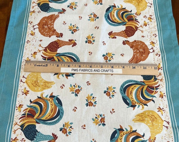 MODA 100% Cotton Toweling Fabric Novelty Chicken Cluck 920-290 - 16 in ...