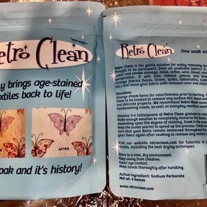 Retro Clean 4 Oz Package - Safely Clean Your Antique or Fragile Quilts ...
