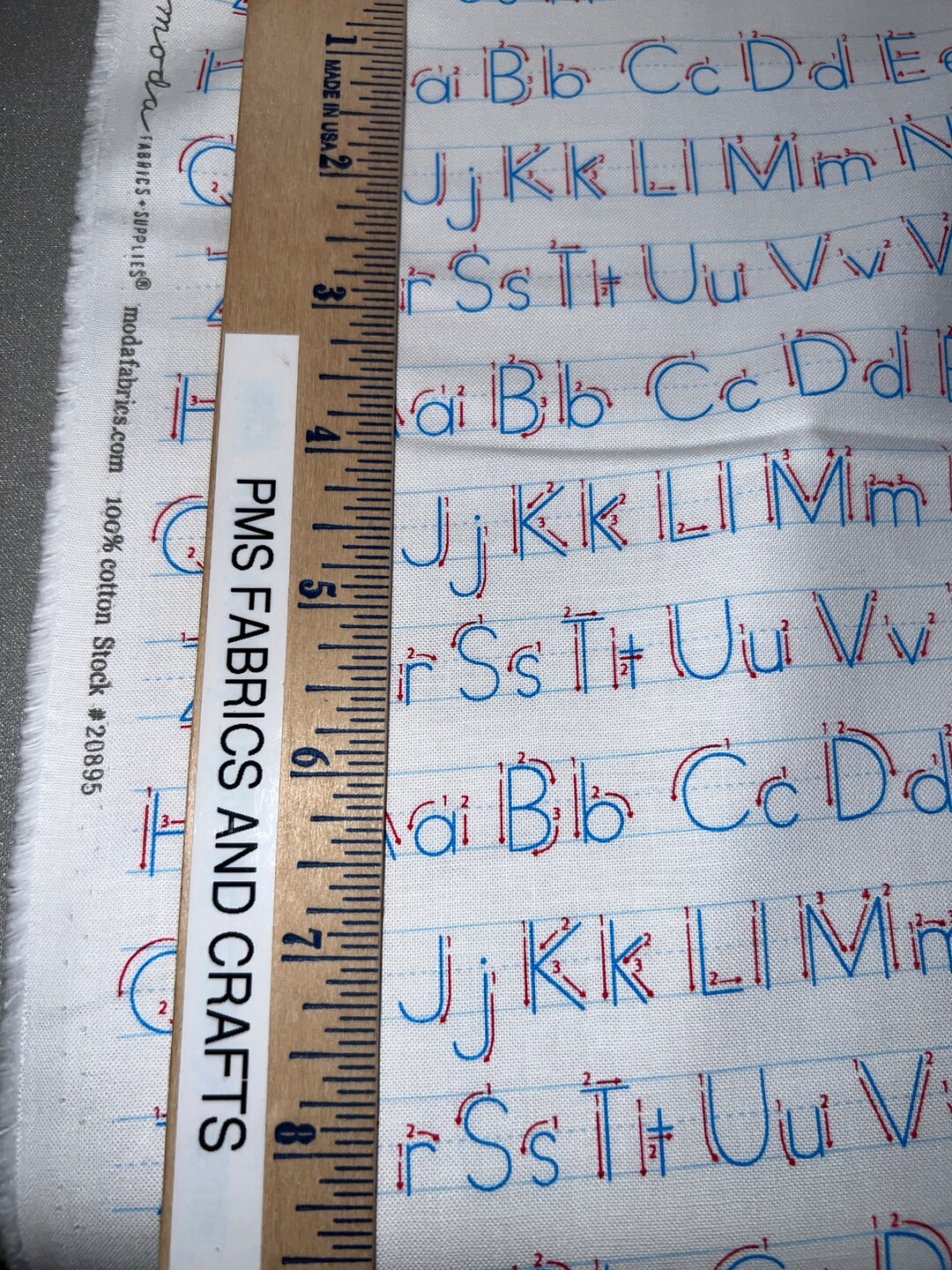 MODA Back to School 100% Cotton Fabric by the Yard 36 X 44 - Paper ...
