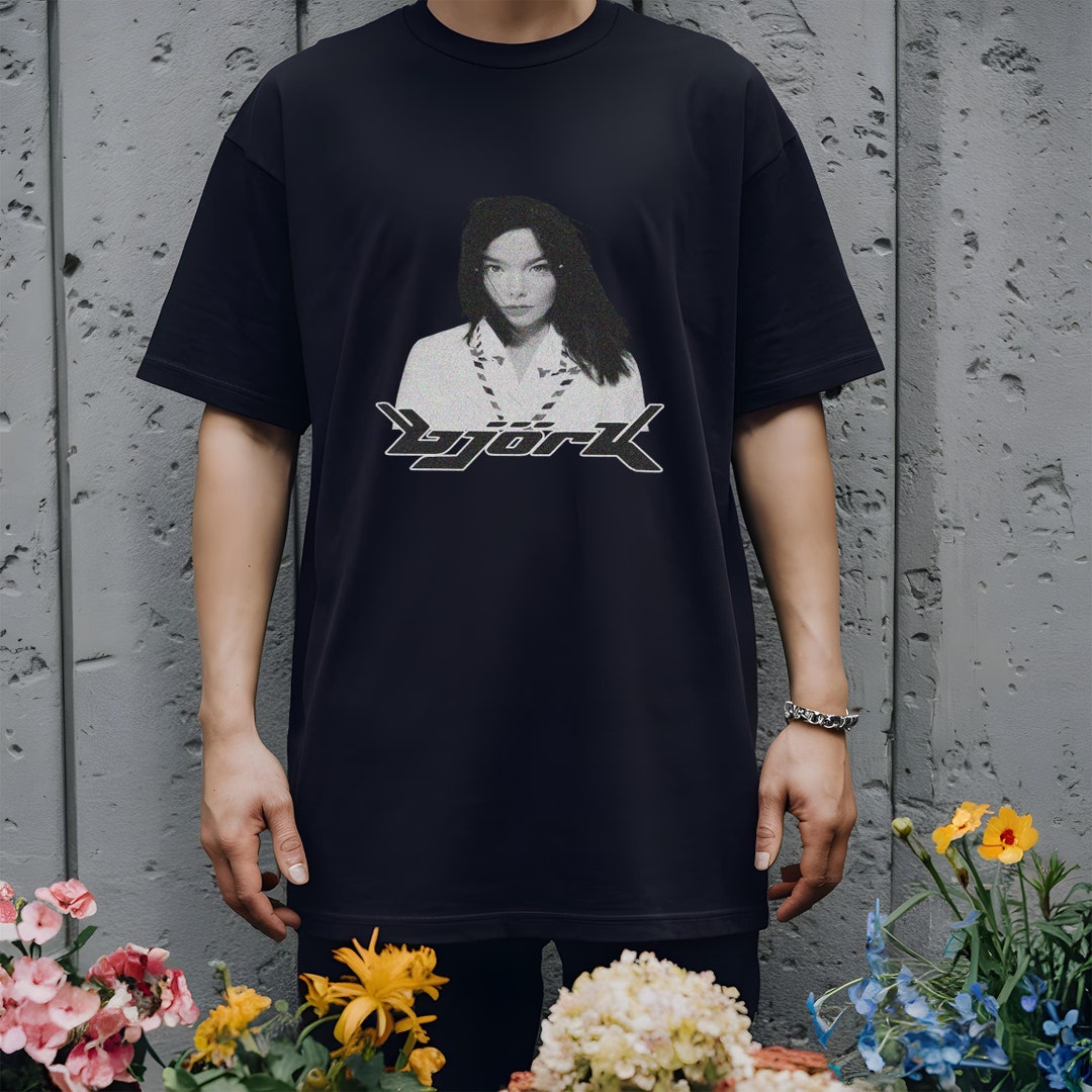 Bjork Shirt, Vintage Unisex Bjork Logo Tee, Comfort Colors, Vintage 90s ...