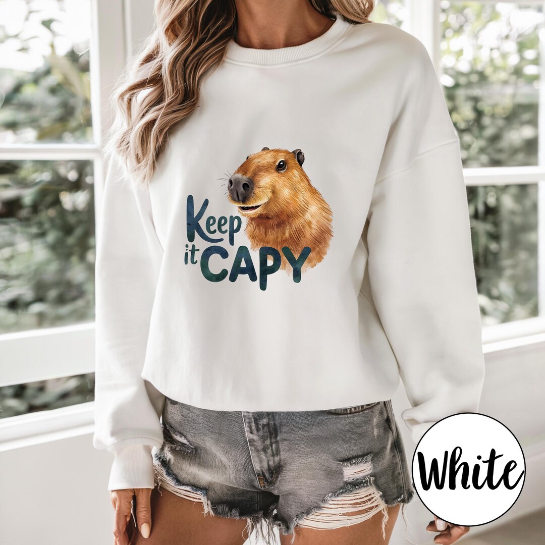 Capybara Hoodie Gift Funny Capybara Sweatshirt Capybara Lover Gift ...