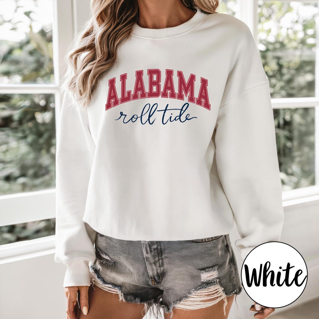 Bama Sweat Vintage Aesthetic Game Day Sweat, Alabama Football Fan Sweat ...