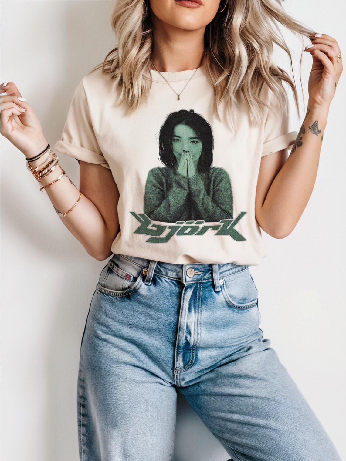 Bjork Shirt, Vintage Unisex Bjork Logo Tee, Comfort Colors, Vintage 90s ...