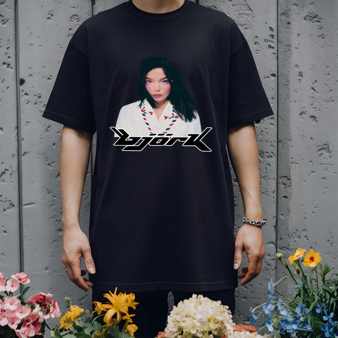 Bjork Shirt, Comfort Colors, Vintage Unisex Bjork Logo Tee, Vintage 90s ...