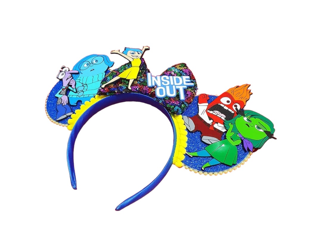 Adorable Inside Out 2 Character Headbands Joy, Sadness, Anger, Fear ...