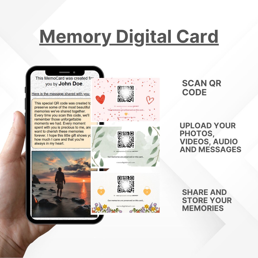 Memory Card Scan QR Code, Upload Photos, Videos and Message Send Your ...