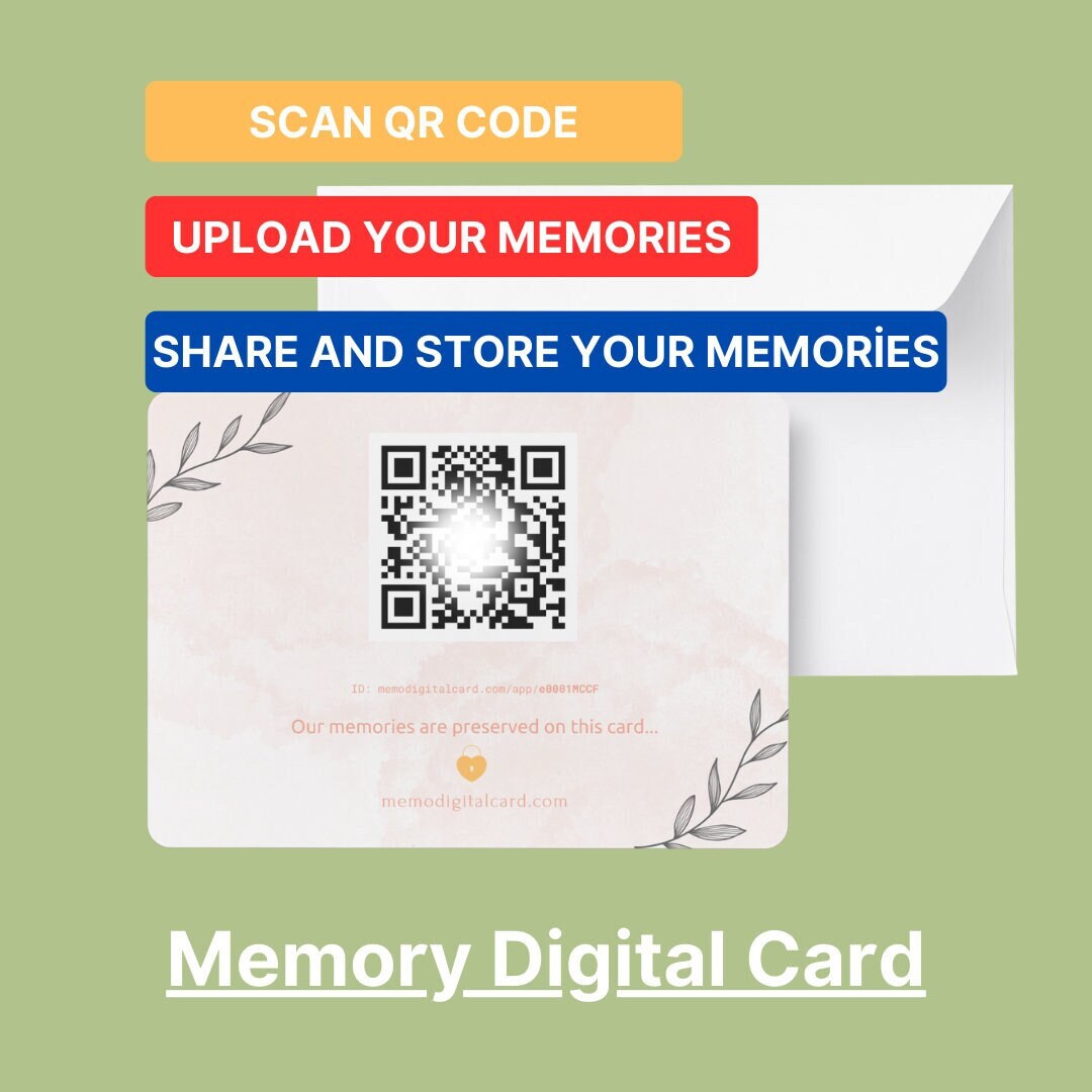 Personalized Memory Card Scan QR Code, Upload Photos, Videos and ...