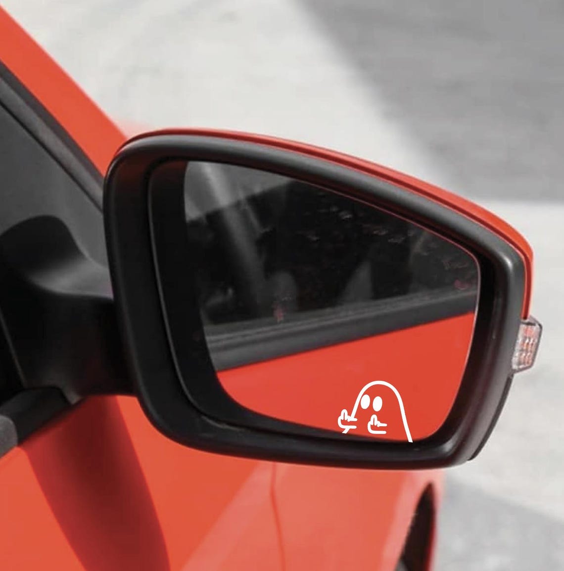 Ghostface Peeker Horror Decal, Scream Appears, Car Mirror Decal, BIG ...