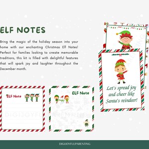 Elf Notes | Elf Note | Christmas Activity | Elf on the Shelf | Elf ...