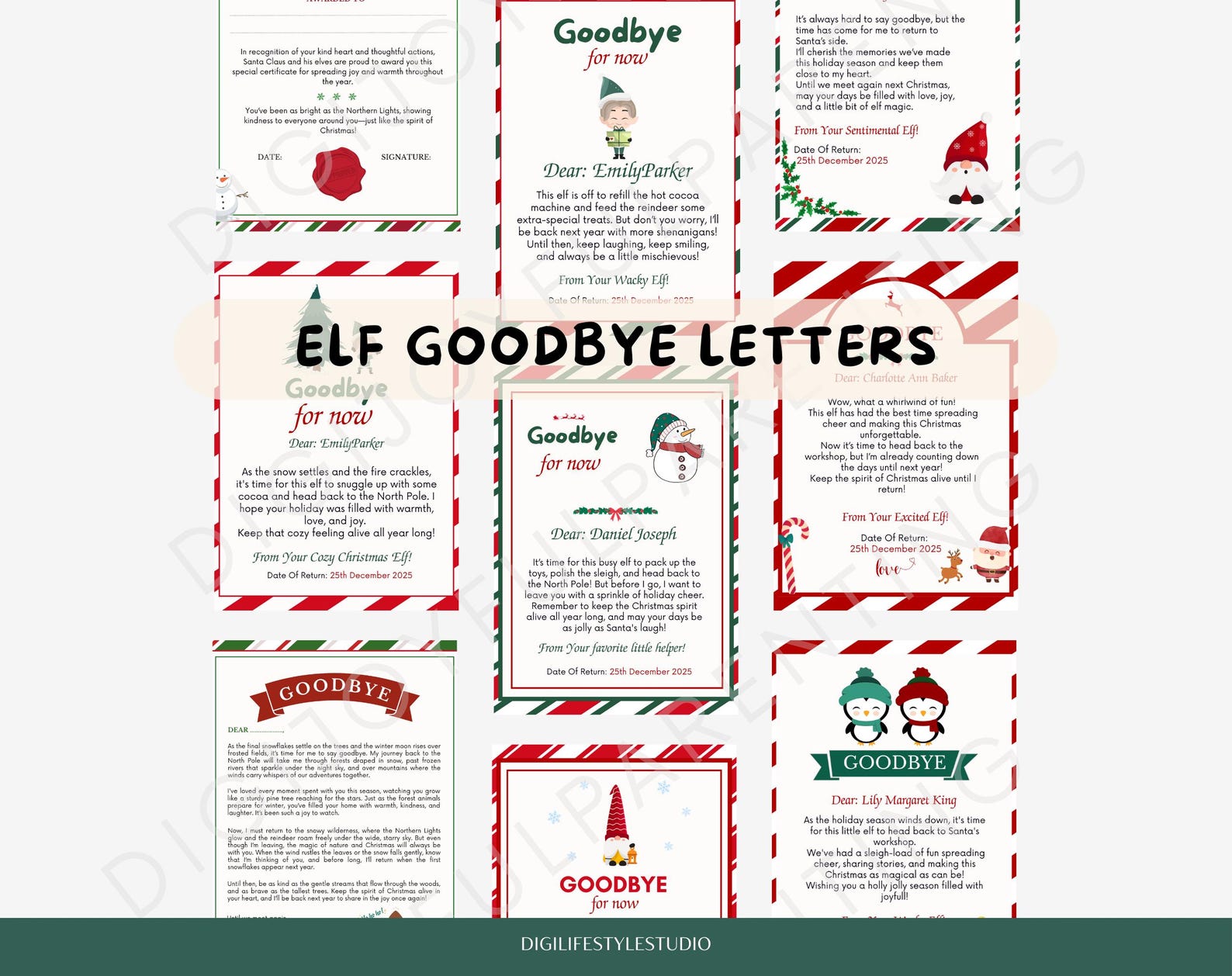 Elf Goodbye Letter|elf Letter|elf Printable|elf Departure Letter ...