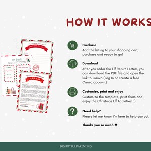 Elf Return Letters |elf Arrival Letter|elf Welcome Letter|elf on the ...