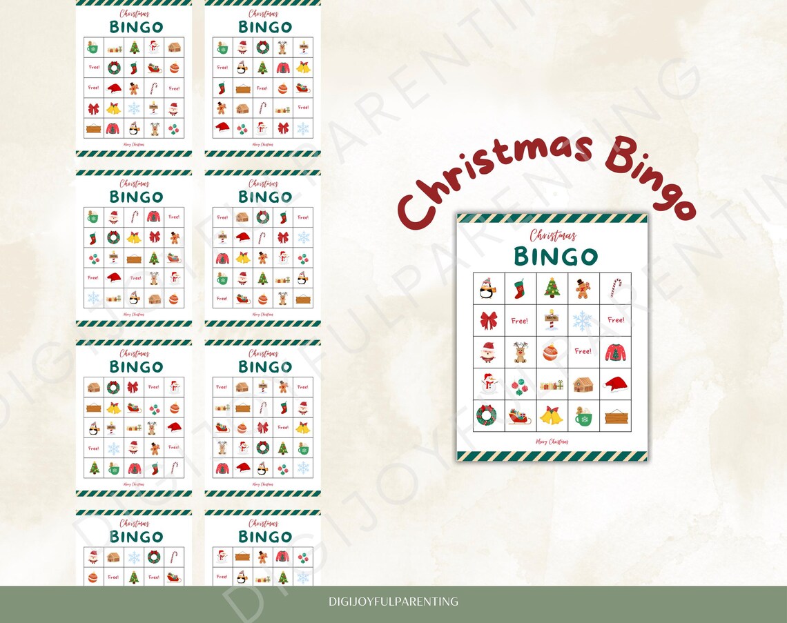 Christmas Bingo | Christmas Activity | Christmas Game | Bingo Cards ...