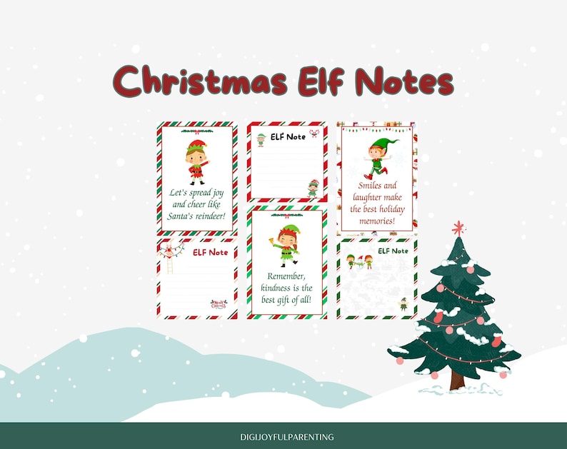 Elf Notes | Elf Note | Christmas Activity | Elf on the Shelf | Elf ...