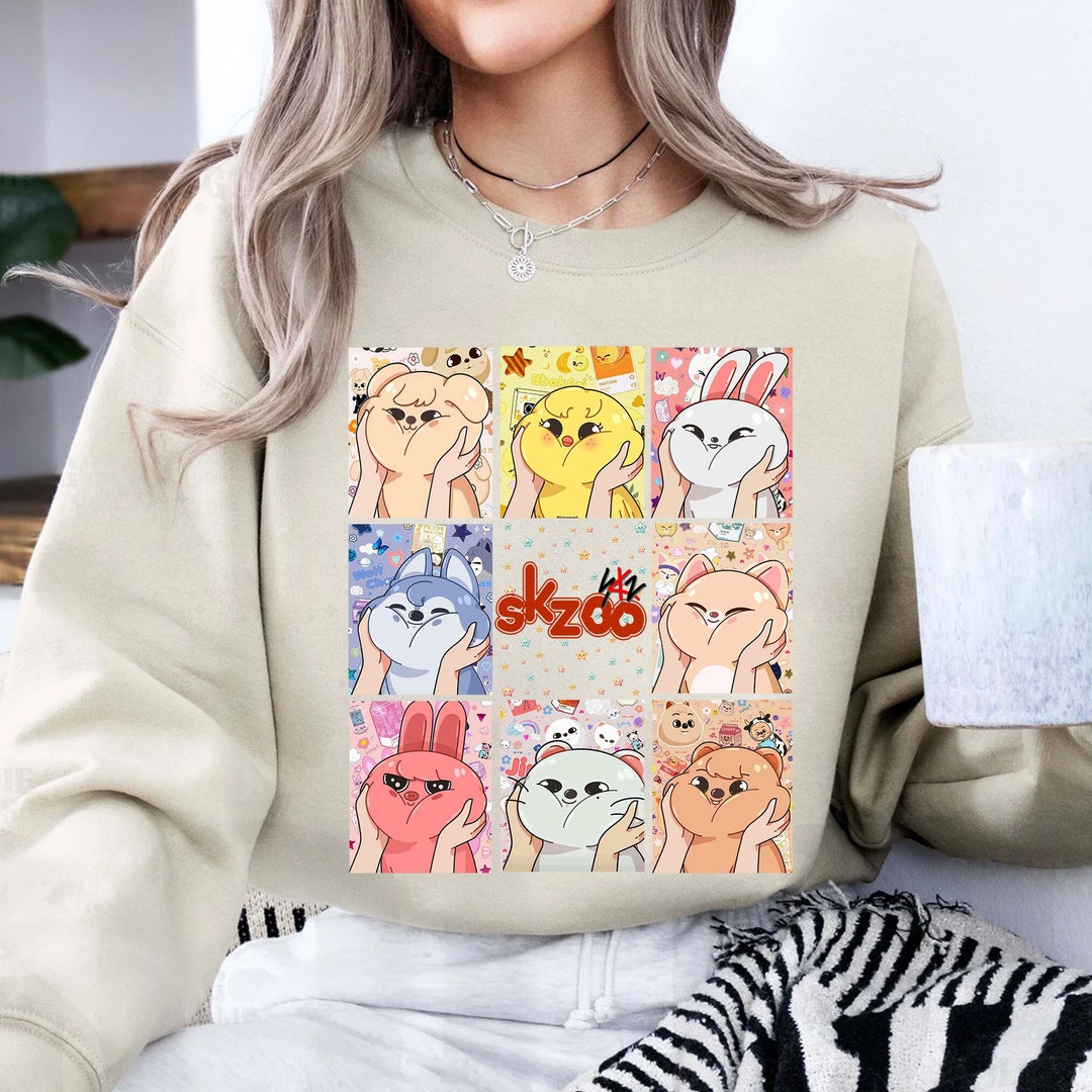 Stray Kids SKZOO Shirt, Cute Stray Kids Skzoo Characters Shirt ...