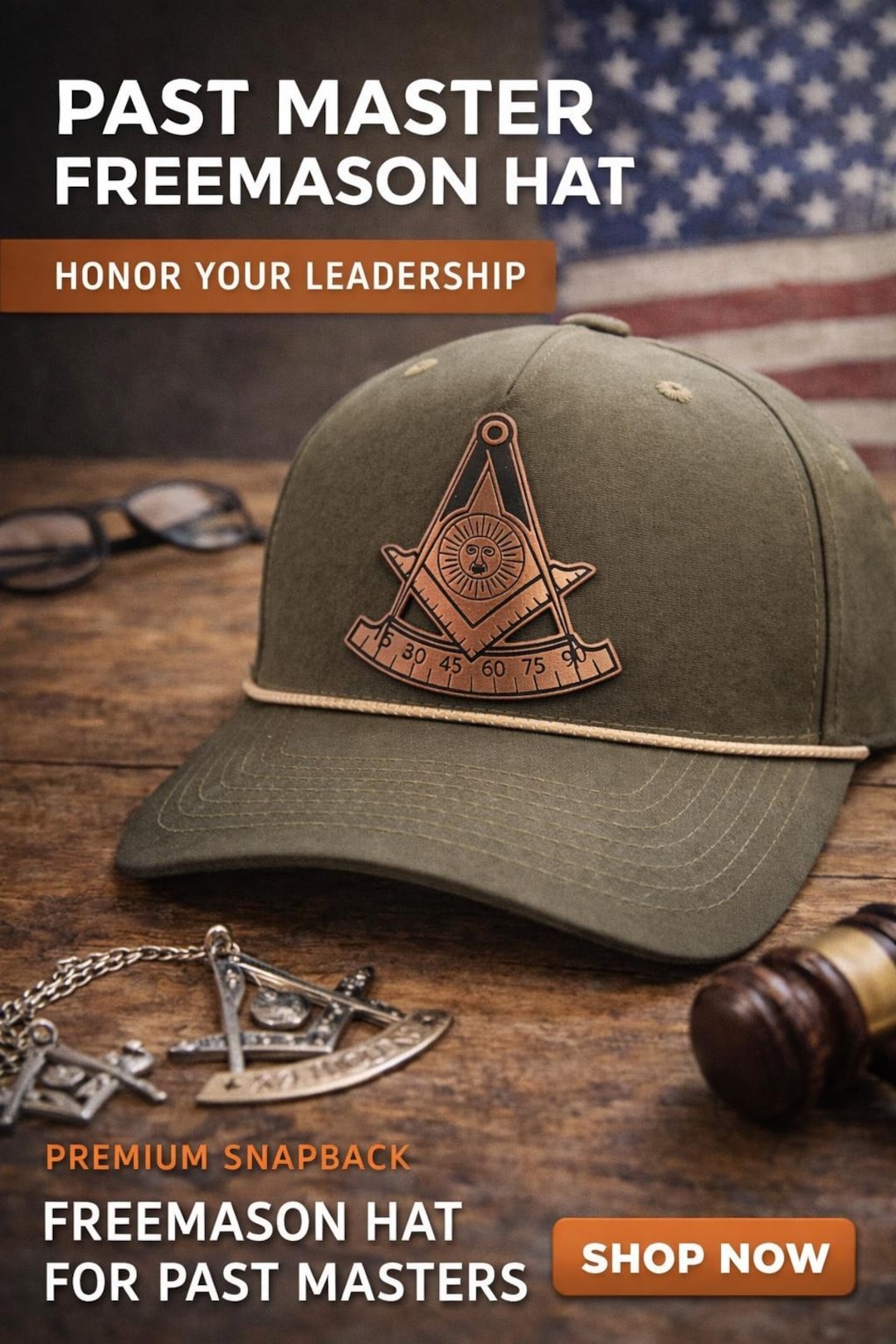 The Past Master Masonic Hat, Square and Compasses - Etsy