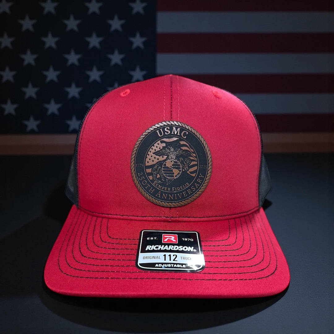 USMC 250th Anniversary Patch Hat, Marine Corps Gift, Beanie - Etsy