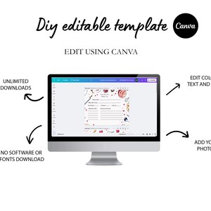 Printable Dessert Recipe Cards, 5 Editable Recipe Templates, Baking ...