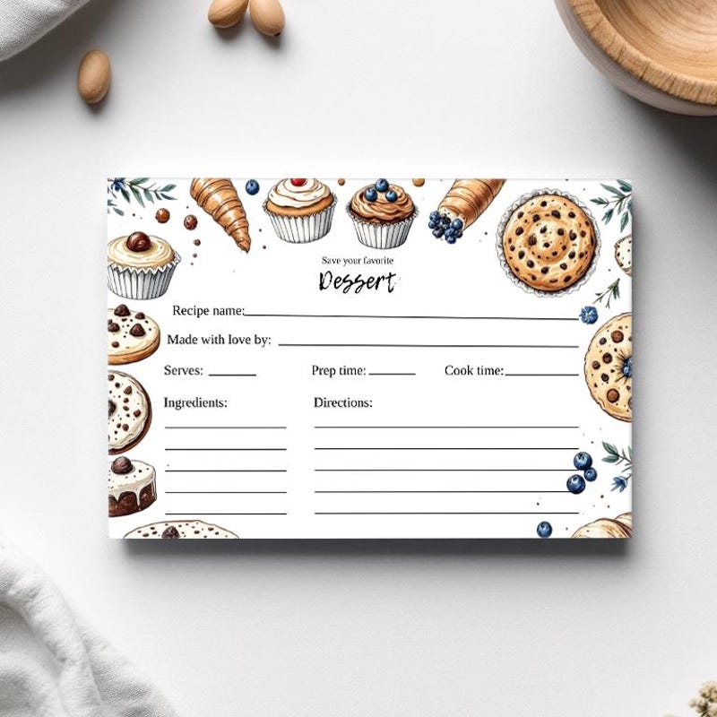 A Collection of Cake Recipes - Etsy