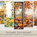 Halloween, Pumpkins, Autumn Printable Bookmark. Autumn Pumpkin Digital ...