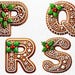 Gingerbread Alphabet Letters Clipart| Christmas Cookie-themed Alphabet ...