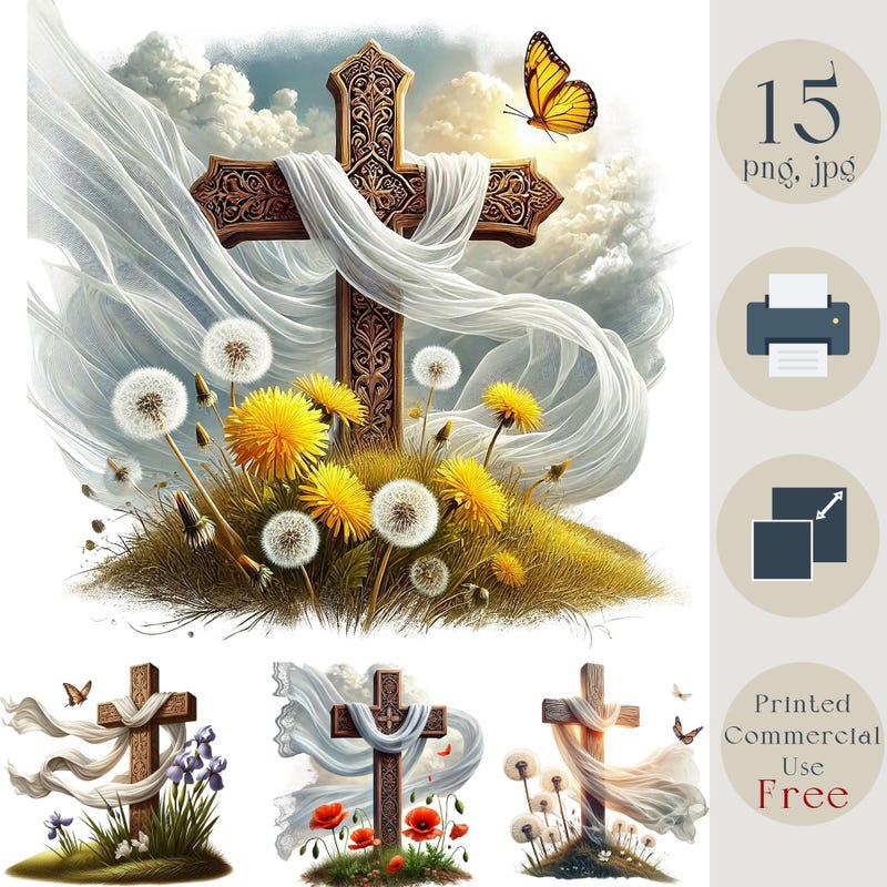 Easter Cross Drape - Etsy