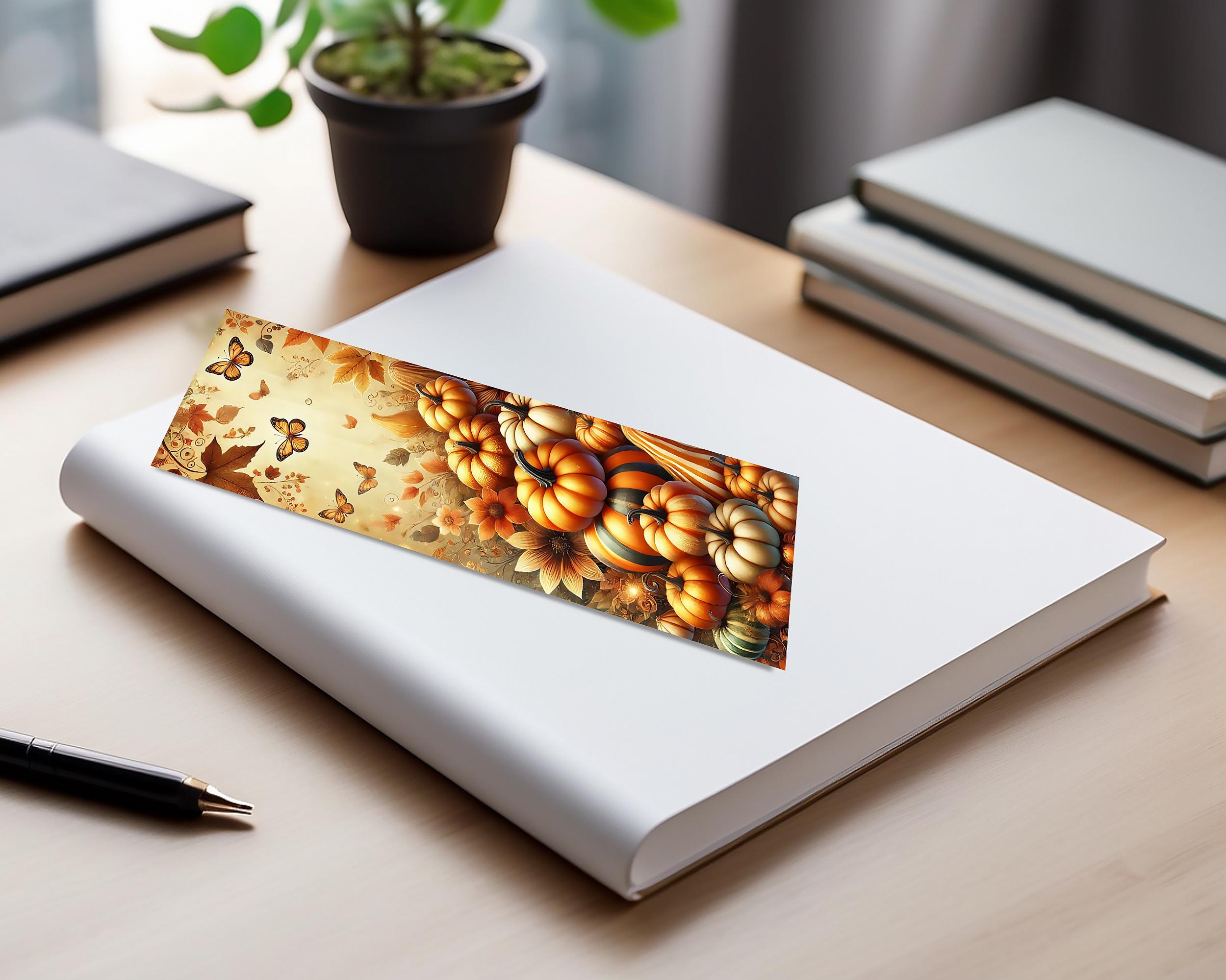 Autumn Printable Bookmarks Set, 20PNG Gentle Fallen Ideas Images Design ...