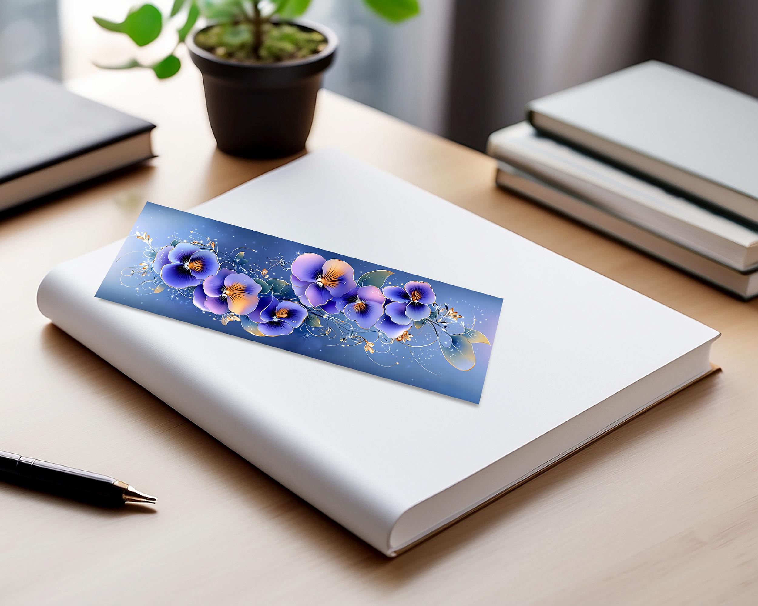 Spring Flowers Bookmarks Printable. Floral Bookmark Digital Instant ...