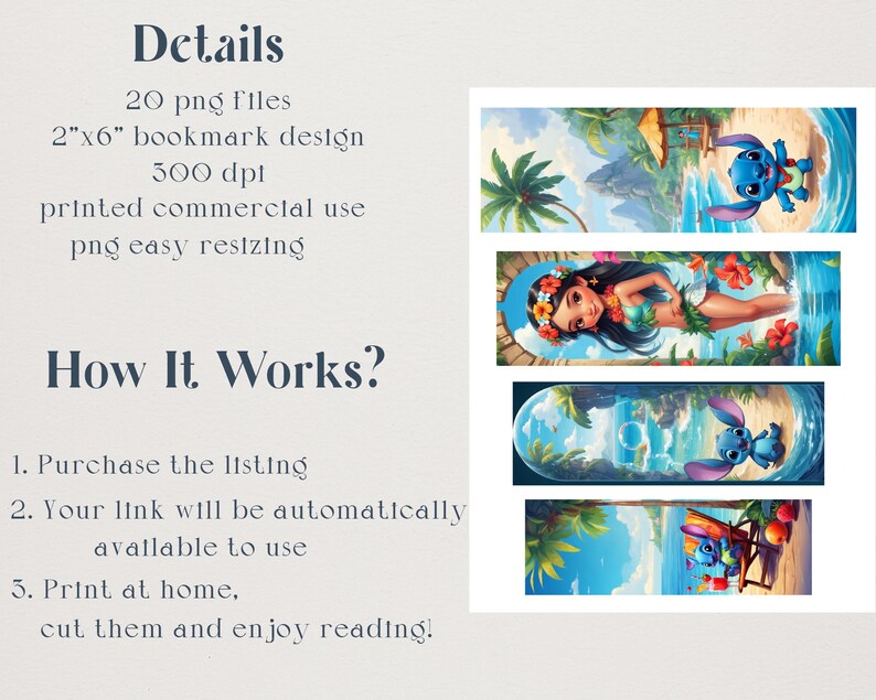 Cute Summer Cartoon Bookmarks – Printable Beach Bookmarks for Kids ...