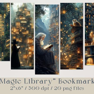 Magic Ephemera Library Bookmarks, 20 Png. Cute Printable Bookmarks ...