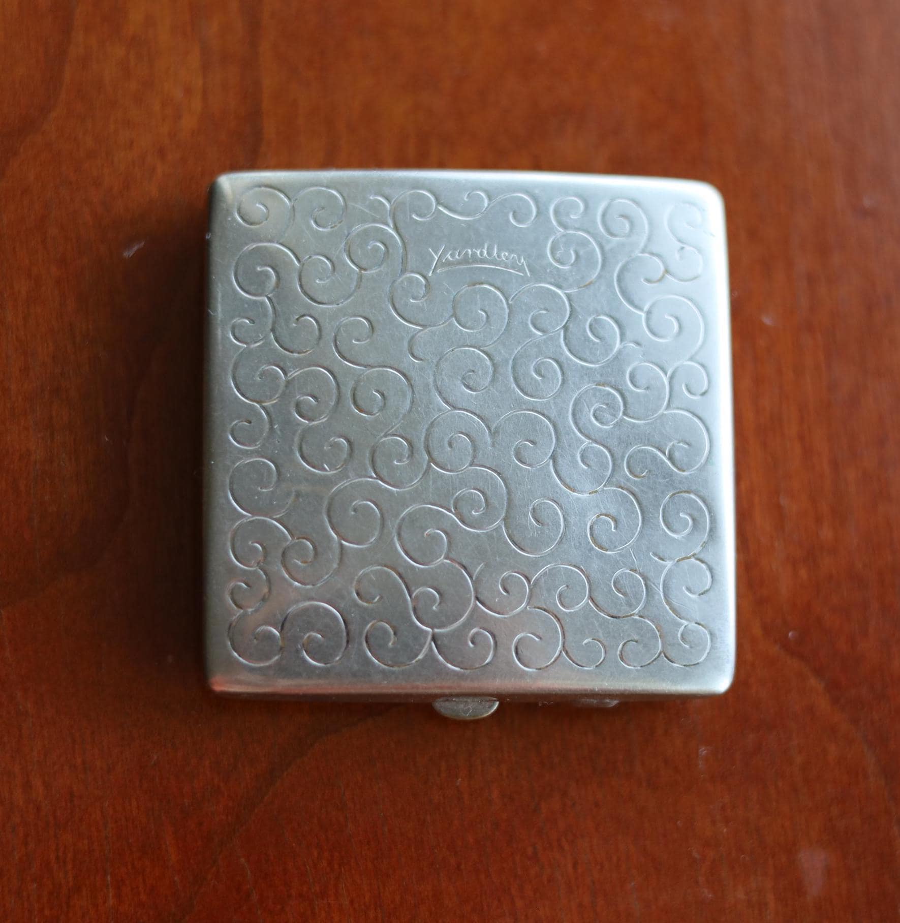 Vintage Silver Yardley Makeup Compact / Silver Tone Powder Compact ...