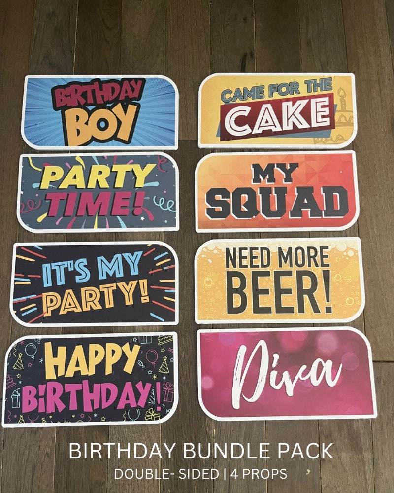 Photo Booth Props | PVC Photo Booth Props | Birthday Props - Etsy