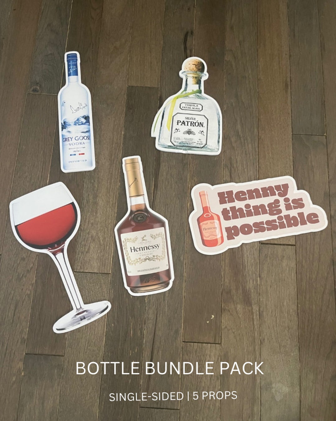 Photo Booth Props PVC Photo Booth Props Alcohol Bottle Props - Etsy